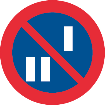 Datumparkering - Förbudsskylt - - trafikskyltar