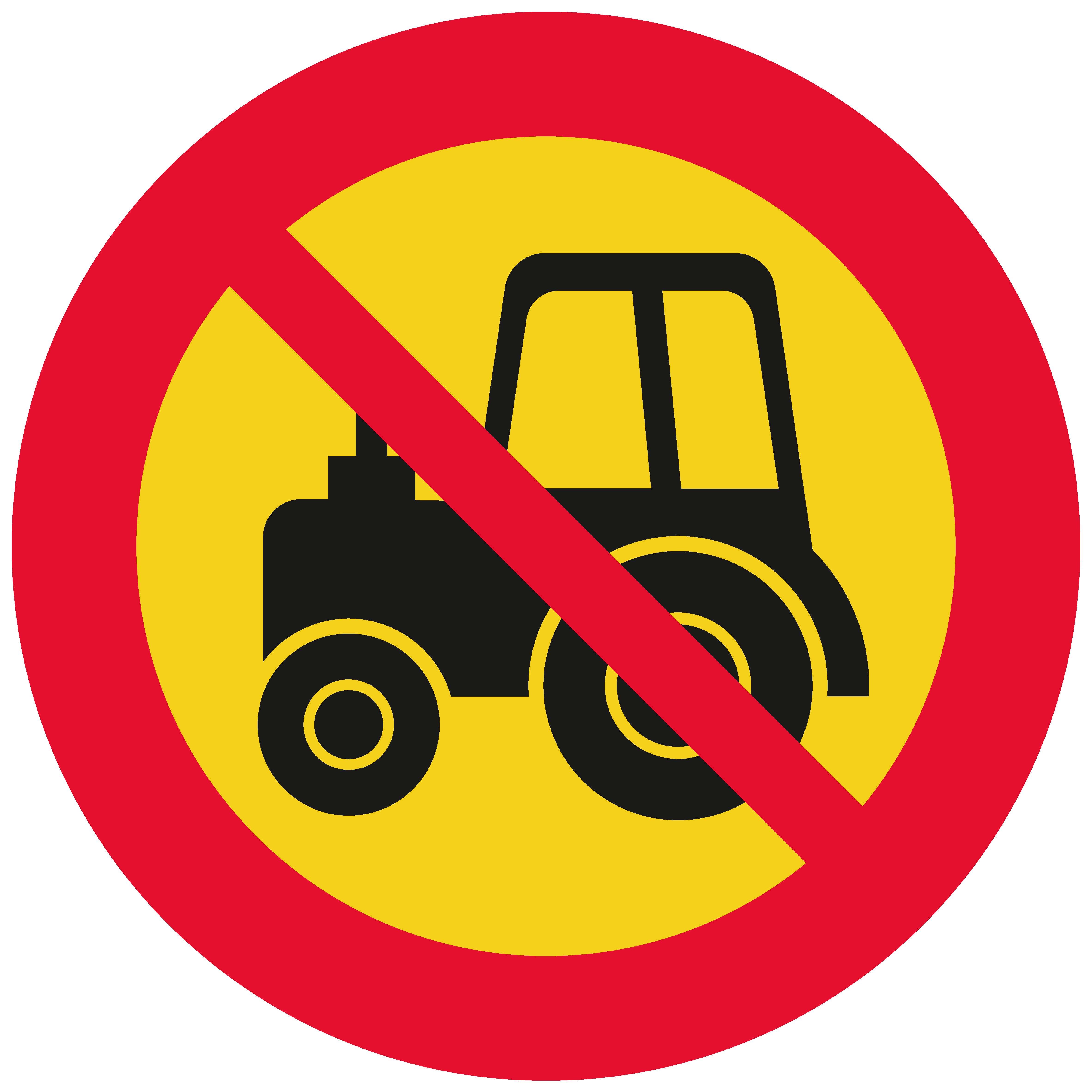 Förbud traktor klass 2 EG-N (1.2.8) - Förbudsskylt - - trafikskyltar